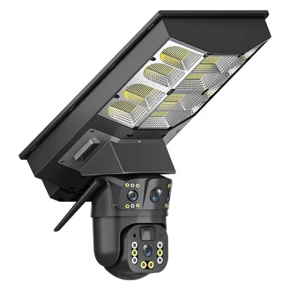 Camera supraveghere solara 4G SIM V380, 4MP, PTZ, panou solar 16W, aud