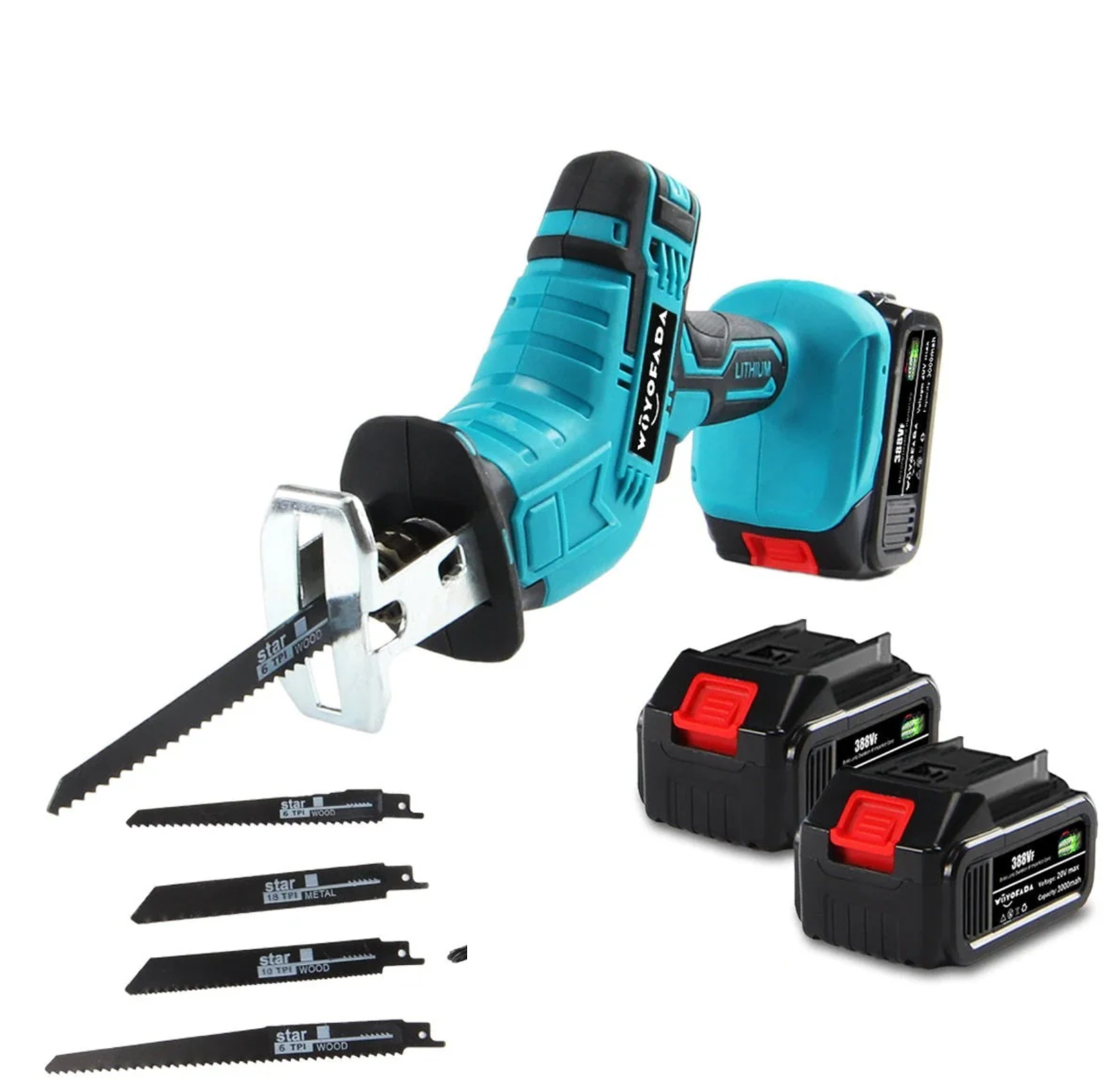 Fierastrau electric tip soricel 36V cu 2 acumulatori Li-Ion 5Ah, 12000